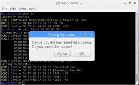 Python Prevent Gui Notification For Bluetooth Pairing Raspberry Pi