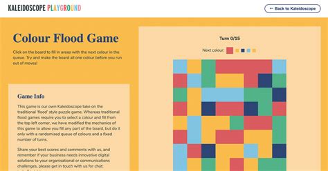 Colour Flood Game Kaleidoscope