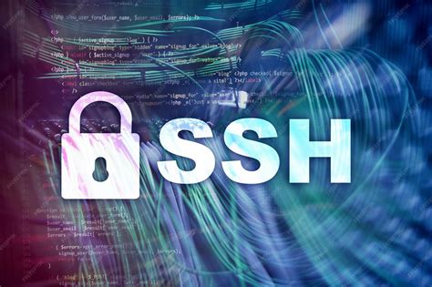 Premium Photo Ssh Secure Shell Protocol And Software Data Protection