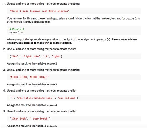 Solved 1 Use S1 And One Or More String Methods To Create
