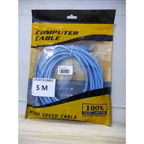 Jual Kabel Lan Utp Cat Cable Meter Ethernet Network Cable Kabel Siap Pakai Shopee Indonesia