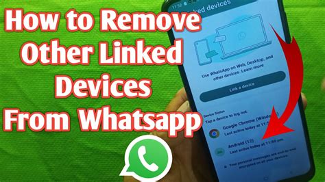 How To Remove Linked Devices From WhatsApp WhatsApp Link Device Logout Kaise Kare YouTube