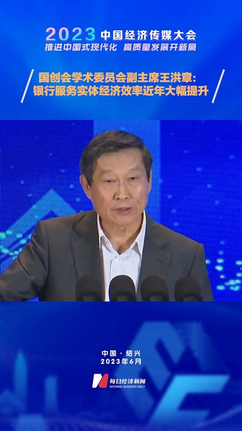 国创会学术委员会副主席王洪章：银行服务实体经济效率近年大幅提升 每经网