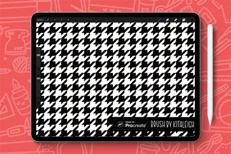 Houndstooth Repeat Pattern Procreate Brush Houndstooth Repeat Pattern Procreate Brush