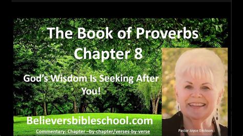 Proverbs Chapter 8 Youtube