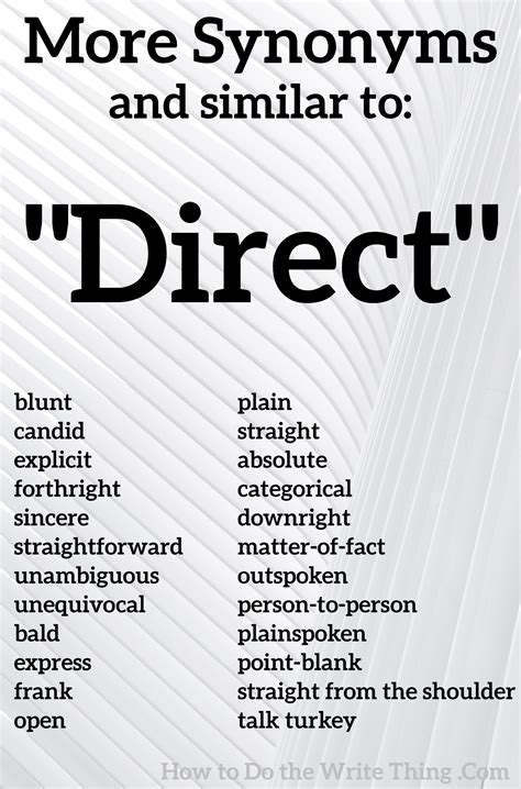Directed Synonym