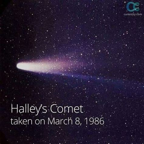 Halleys Comet 03 08 1986 Halleys Comet Astronomy Lessons Comet
