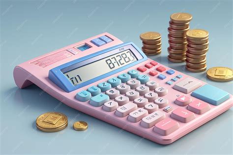 Premium Ai Image 3d Rendering Of A Calculator Coins And Text Tax