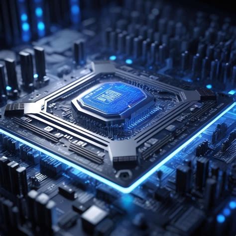 Premium Photo Artificial Intelligence Colorful Computer Chipset