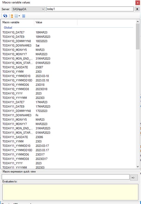 Yesterday Function Not Working Sas Support Communities