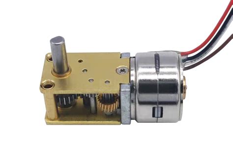 18 Degree Step Angle Micro Stepper Motor 15mm Diameter With Worm Gear Box