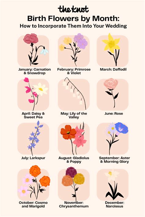 Birth Flowers By Month How To Incorporate Them Into Your Wedding
