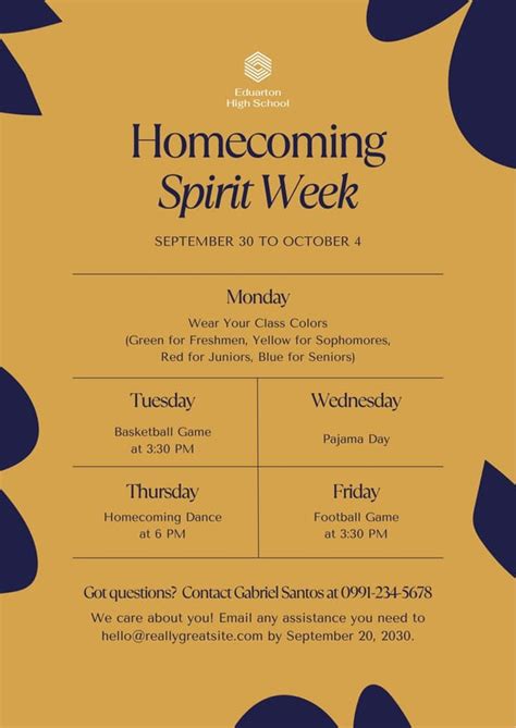 Free And Customizable Homecoming Templates