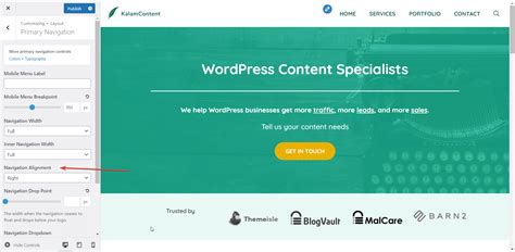 Header Menu Alignment Issues Generatepress