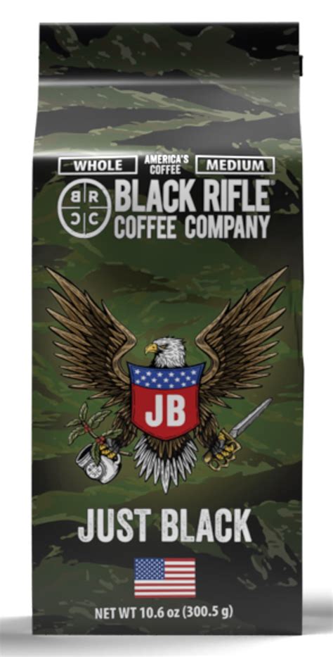 Black Rifle Coffee Company Just Black Whole Bean Coffee Medium Roast