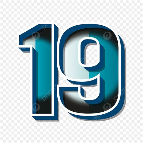 Number Nineteen Clipart