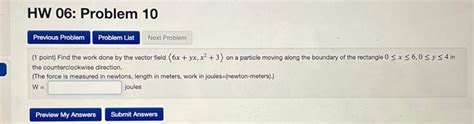 Solved HW Problem Previous Problem Problem List Next Chegg Com