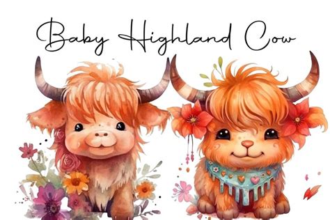Cute Highland Cow Background