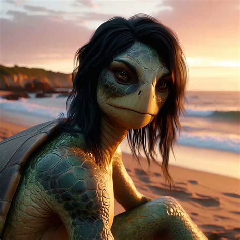 Sea Turtle Girl By Aitransformationarts On Deviantart