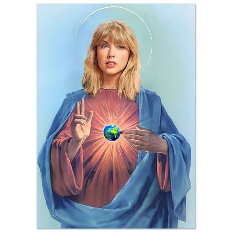 Taylor Swift As Jesus Physical Print Etsy UK