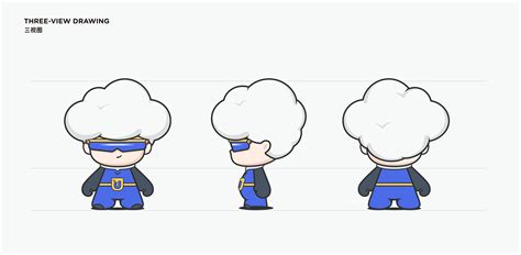 UCloud优刻得卡通IP设计 云服务器IT吉祥物设计表情包设计 力英设计