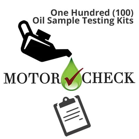 Oil Analysis Test Kit 1 Single Oil Sample Motor Check Lab Clinic
