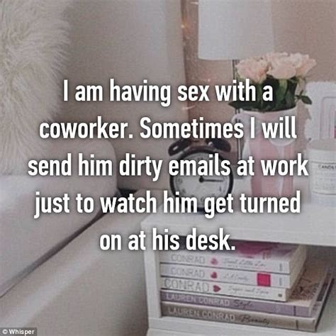 Whisper Users Lift The Lid On Sleeping With Their Co Workers Daily Mail Online