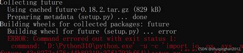 Python Building Wheel For Future Setuppy Errorbuilding Wheel