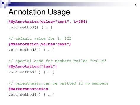 Ppt Java Annotations For Types And Expressions Powerpoint Presentation Id9357386