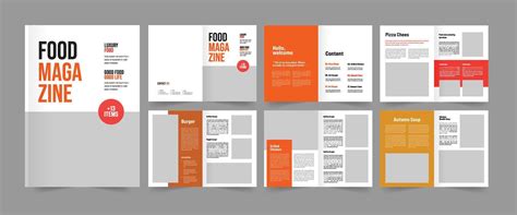 Food Magazine Layout Cookbook Magazine Recipe Book Layout Template 51775677 Vector Art At