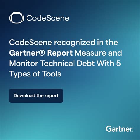codescene we re thrilled to share that codescene has been recognized in the latest gartner