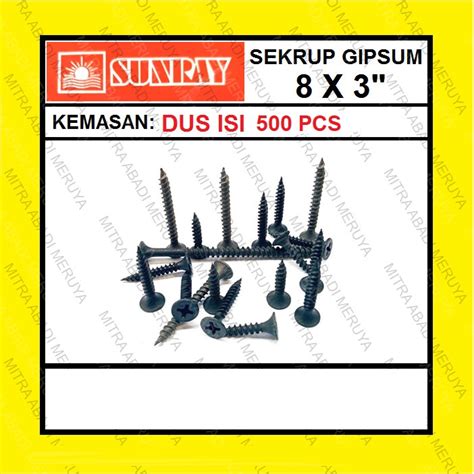 Jual Sekrup Kayu Sekrup Tapping Screw Fh 8 X 3 78 Mm 1 Dus Shopee