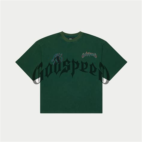Godspeed Natural Disaster Tee Forrest Green Vip Clothing Stores