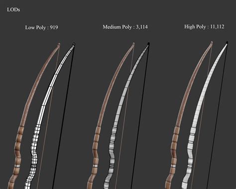 Medieval Collection Common Ranged Weapons Vr Ar Low Poly Cgtrader