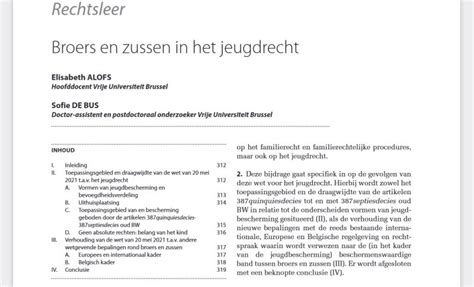 Samen Met Elisabeth Alofs Publiceerde Ik Een Bijdrage In Het Tijdschrift… Sofie De Bus