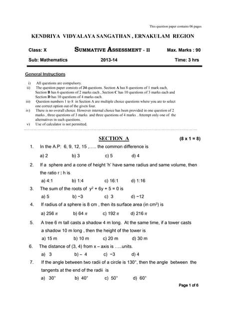 Cbse Class 5 Maths Sample Paper Term 2 Model 2 Pdf Physics Science