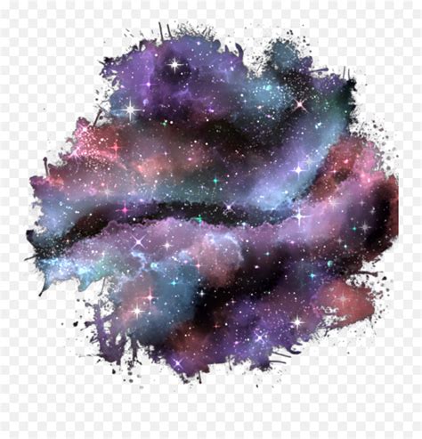 Ftestickers Space Stars Galaxy Nebula Galaxy Watercolor Png Emoji