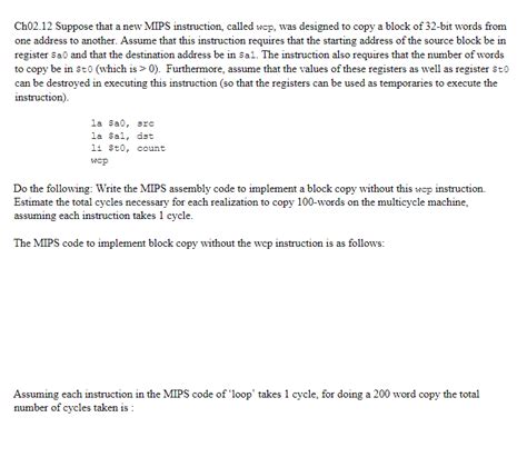 solved ch02 12 suppose that a new mips instruction called