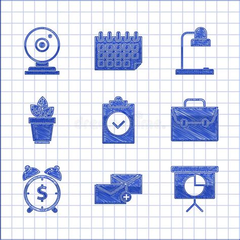 Set Completed Task Presentation Financial Board With Graph Schedule Chart Diagram