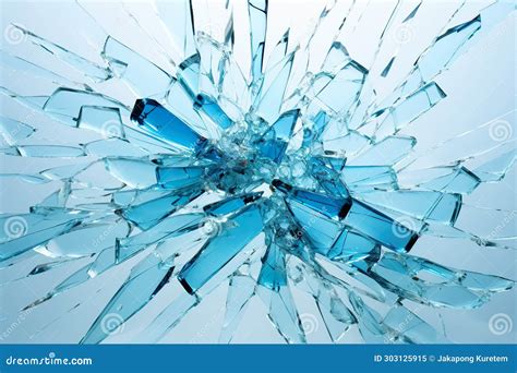 Glass Shattering On White Background Stock Illustration Illustration