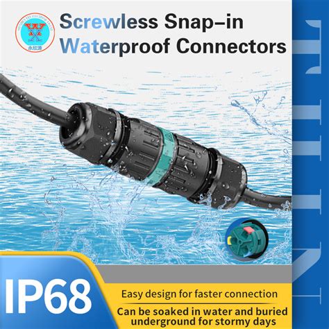 Yxy Wire Cable Electrical Circular Free Screw Installation Power Push Quick Fast IP68 Waterproof