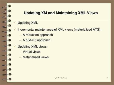 Ppt Updating Xm And Maintaining Xml Views Powerpoint Presentation