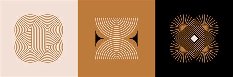 벡터 최소 기하학적 일러스트 세트 트렌디한 추상적 미적 선형 컴포지션 프린트 프레임 및 그래픽 디자인 요소 보보스에 대한 스톡 벡터 아트 및 기타 이미지 Istock