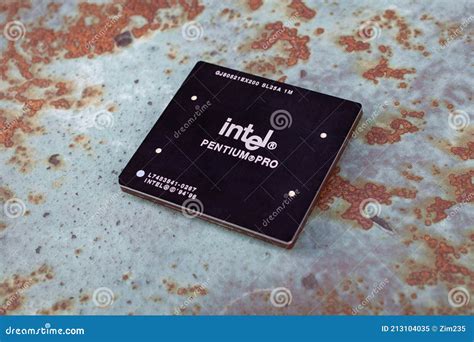 Kyiv Ukraine April 22 2020 Intel Pentium Pro Processor Editorial Image Image Of