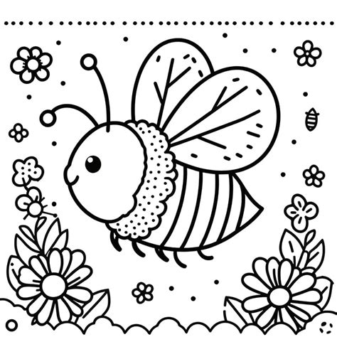 Printable Cute Bumble Bee Coloring Page Download Print Or Color Online For Free