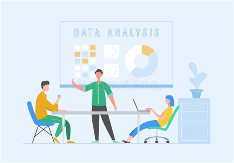 Data Analysis Concept With Characters Business Meeting Teamwork