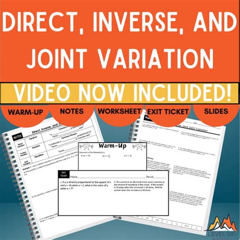 Direct Inverse And Joint Variation Guided Noteshomework Algebra Ii