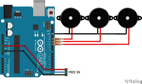 Arduino Midi Multi Tone Module Simple Diy Electronic Music Projects