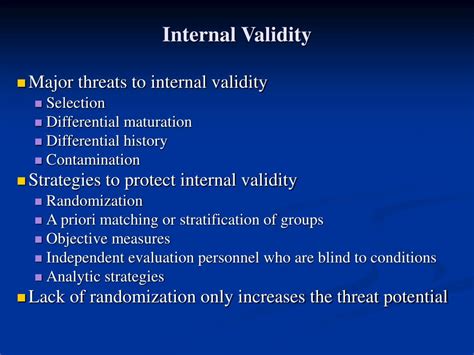 PPT Internal Validity PowerPoint Presentation Free Download ID