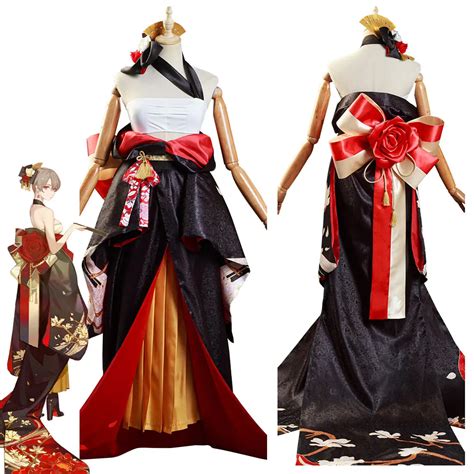 Anime Azur Lane Jean Bart Kimono Cosplay Costume For Adult